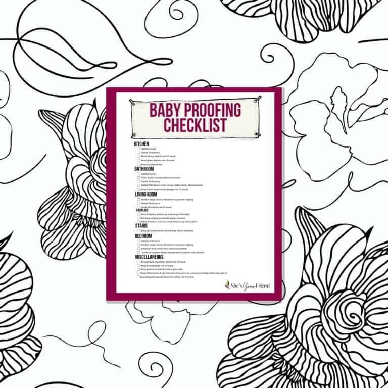 Baby Proofing your Home (+ printable checklist) - She's Your Friend