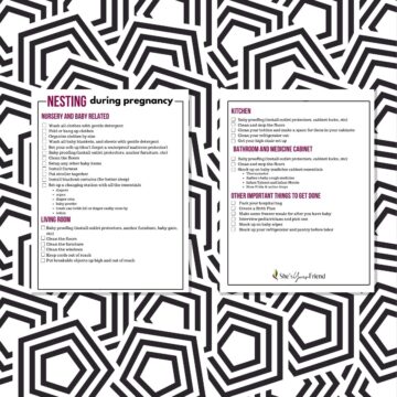 What is nesting & when does it start? (+ a checklist) - She's Your Friend