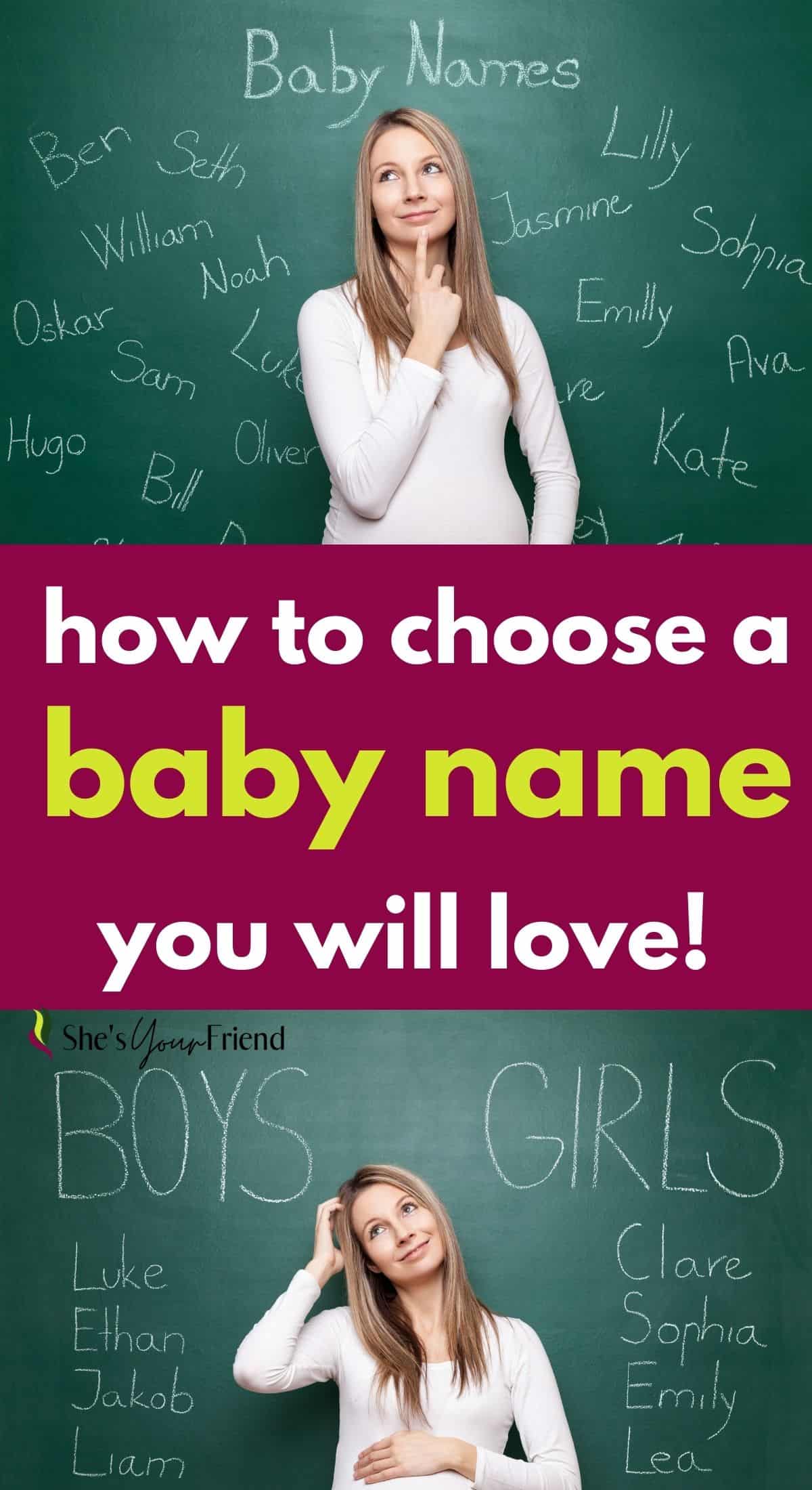 5 Tips for Choosing a name for baby - She's Your Friend