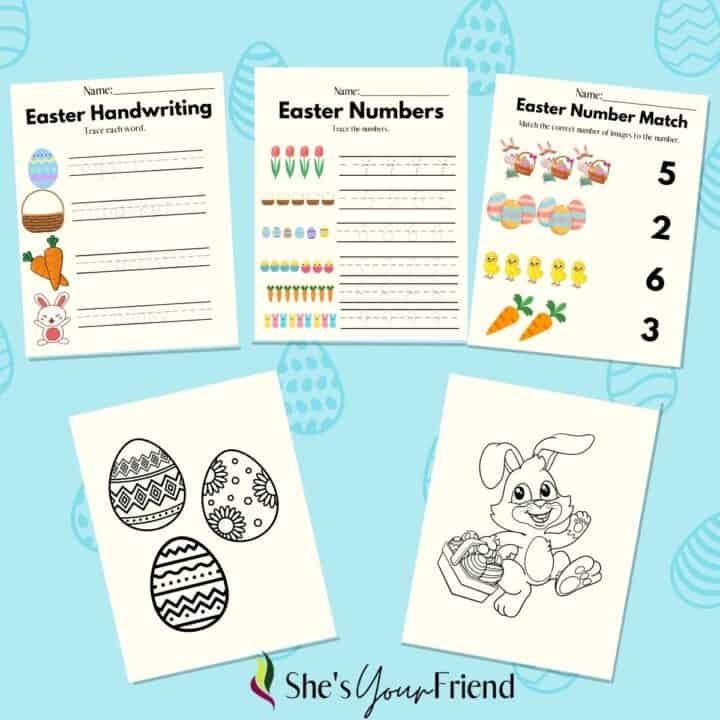 11 Free Easter Printables for Kids - She's Your Friend