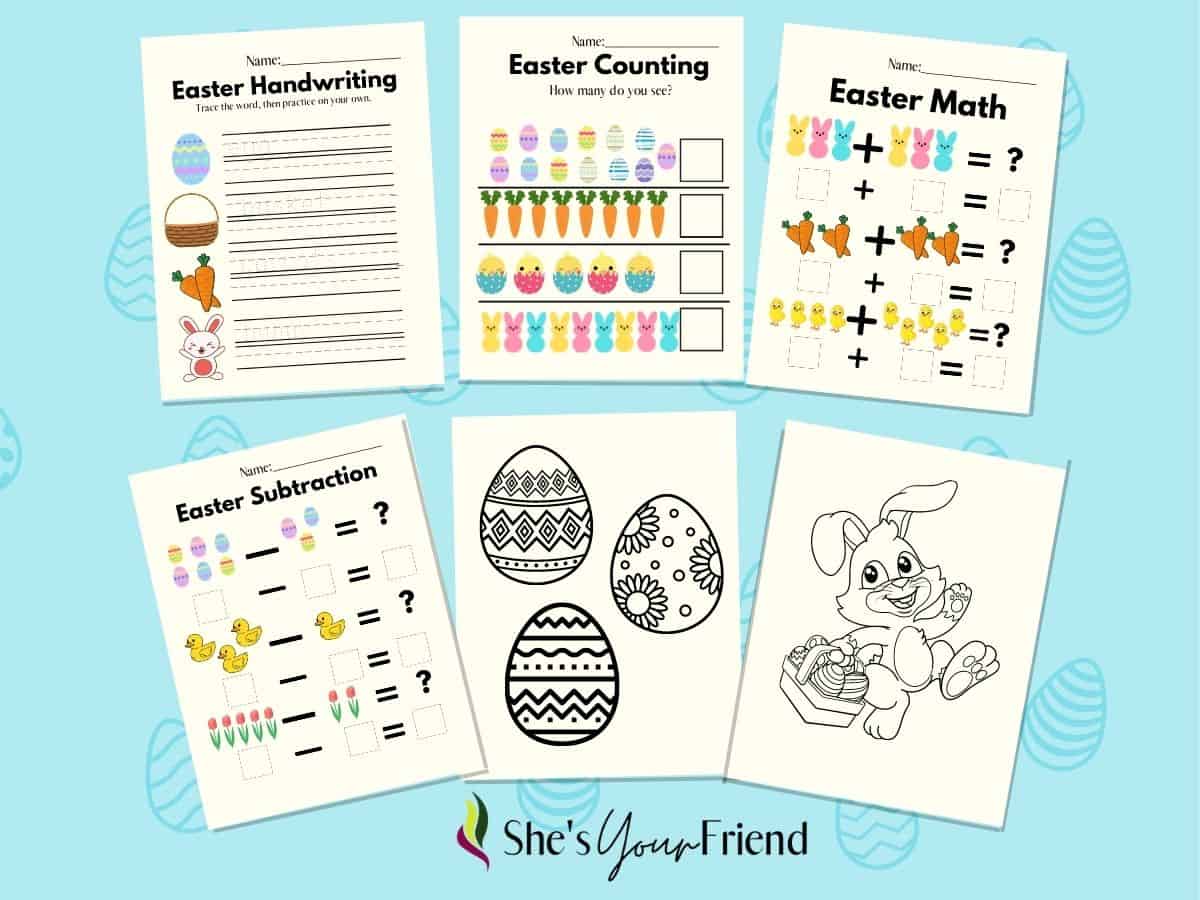 11 Free Easter Printables for Kids - She's Your Friend