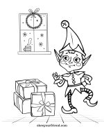 13 Cute Christmas Coloring Pages for Kids - She's Your Friend
