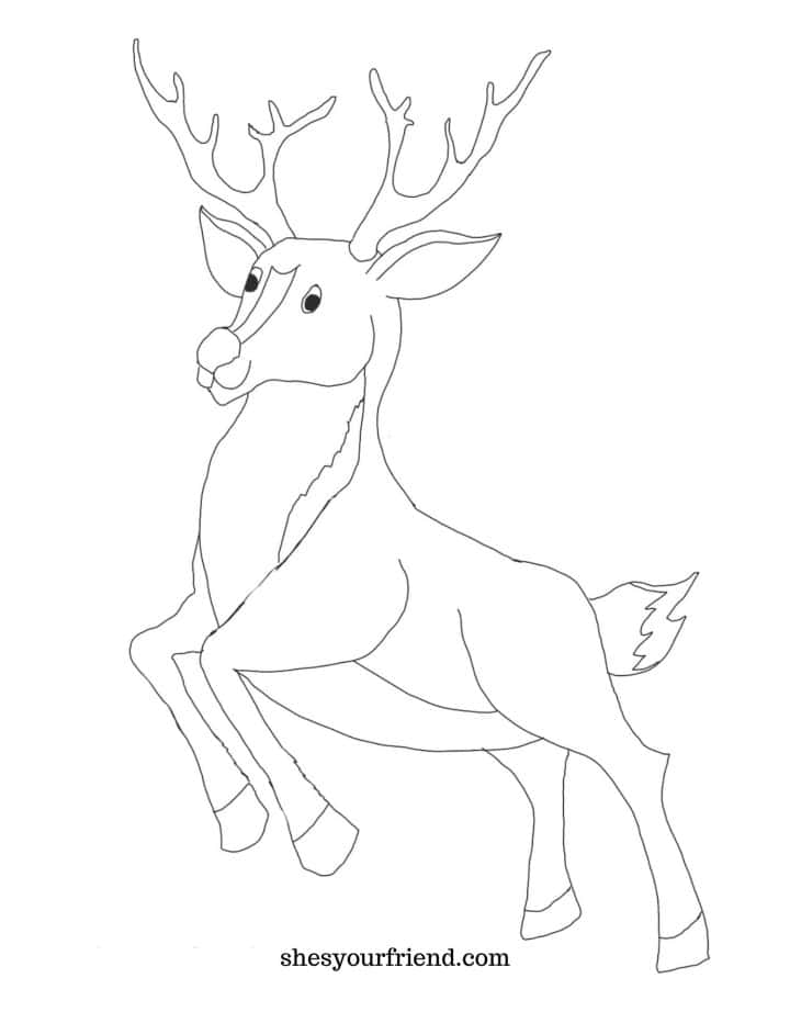 13 Cute Christmas Coloring Pages for Kids - She's Your Friend