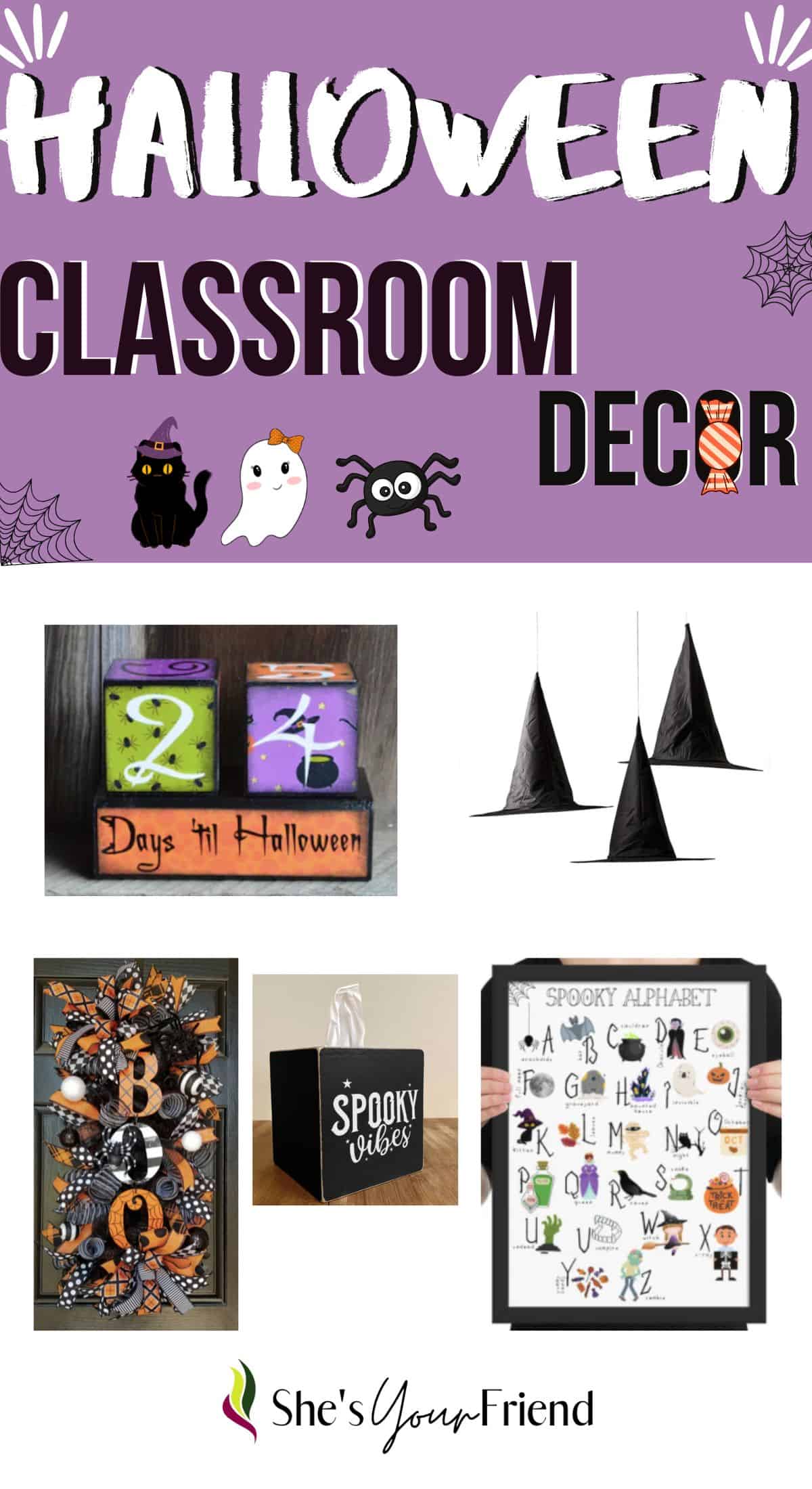 9 Classroom Decorations for Halloween - She's Your Friend