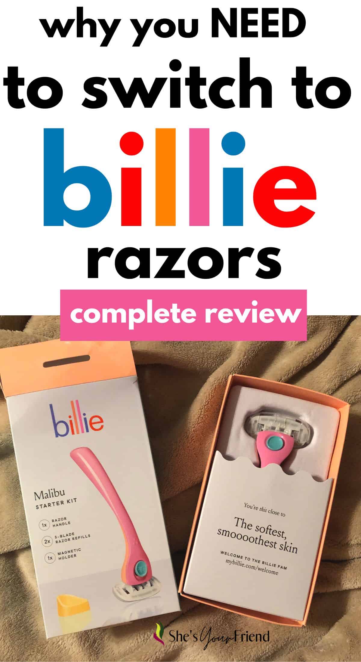 Smooth Shaves Ahead: My Honest Opinion on Billie Razors - She's Your Friend