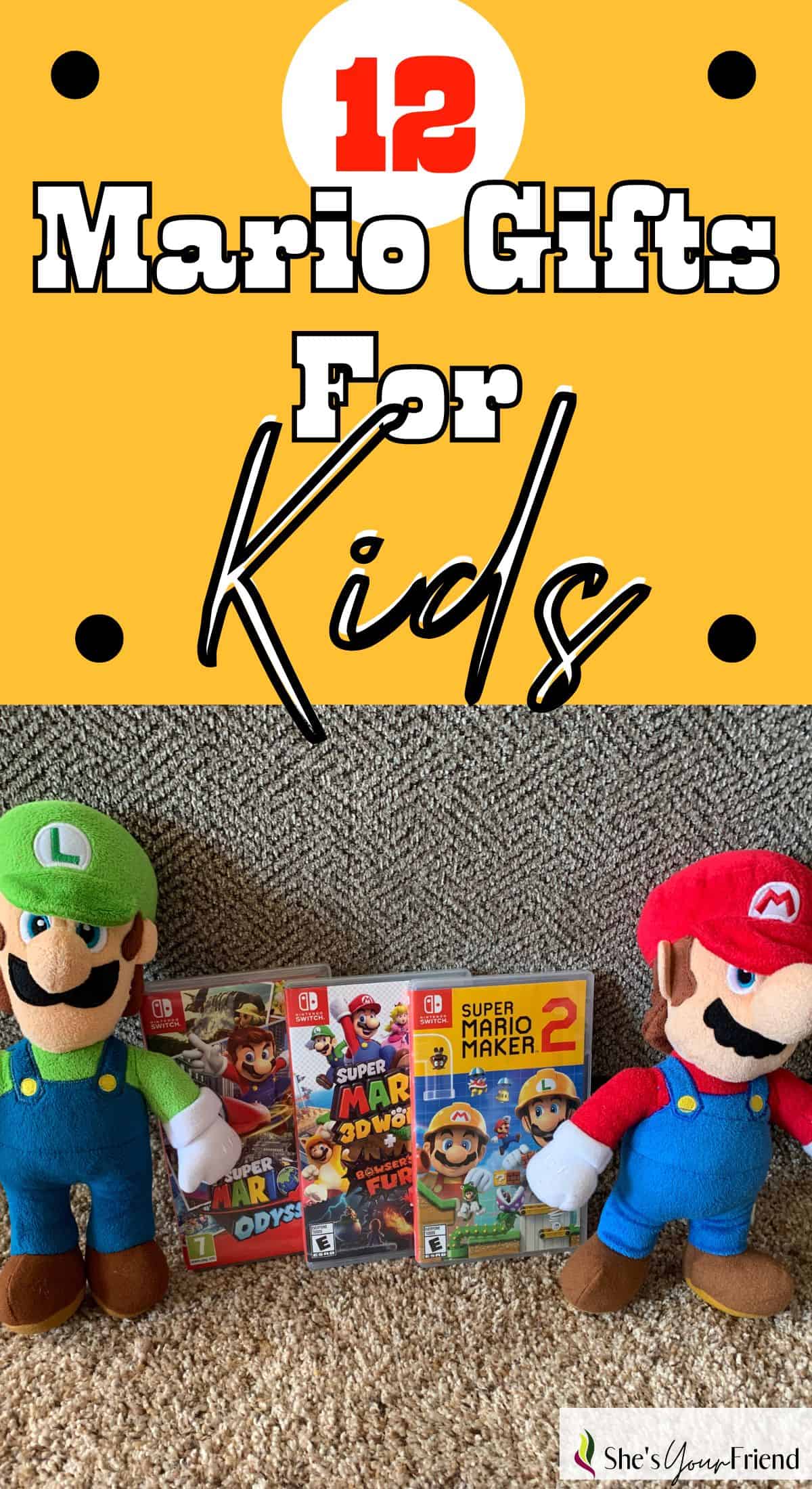 12 Super Mario Bros Gifts for Kids - She's Your Friend